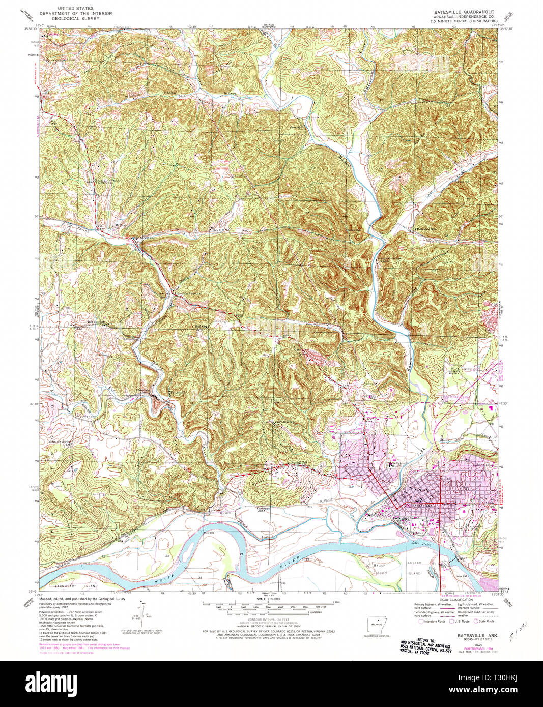 Mappa di batesville immagini e fotografie stock ad alta risoluzione - Alamy