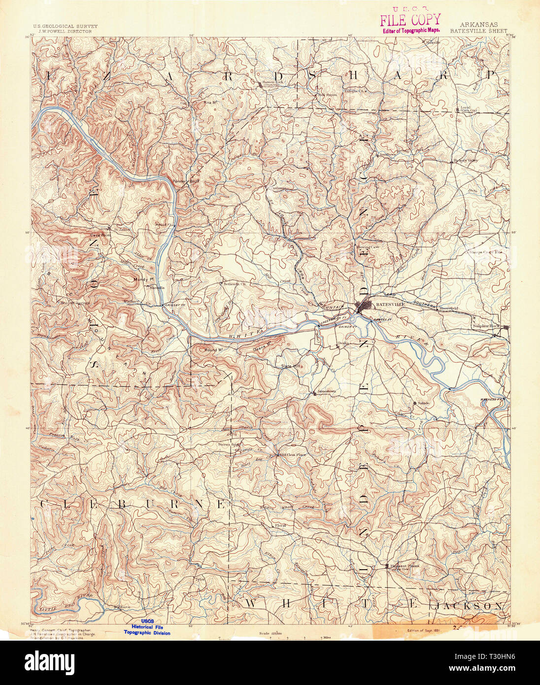 Mappa di batesville immagini e fotografie stock ad alta risoluzione - Alamy