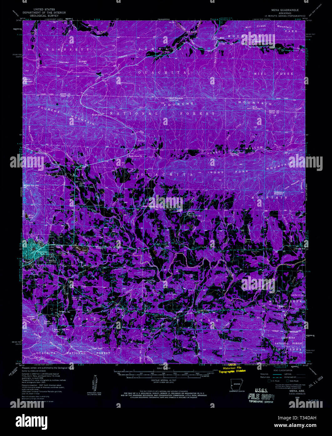Mappa di mena arkansas immagini e fotografie stock ad alta risoluzione ...