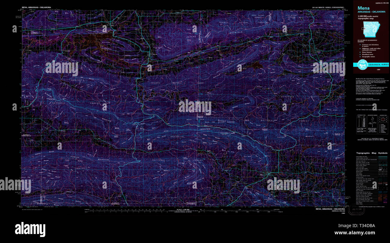 Mappa di mena arkansas immagini e fotografie stock ad alta risoluzione ...