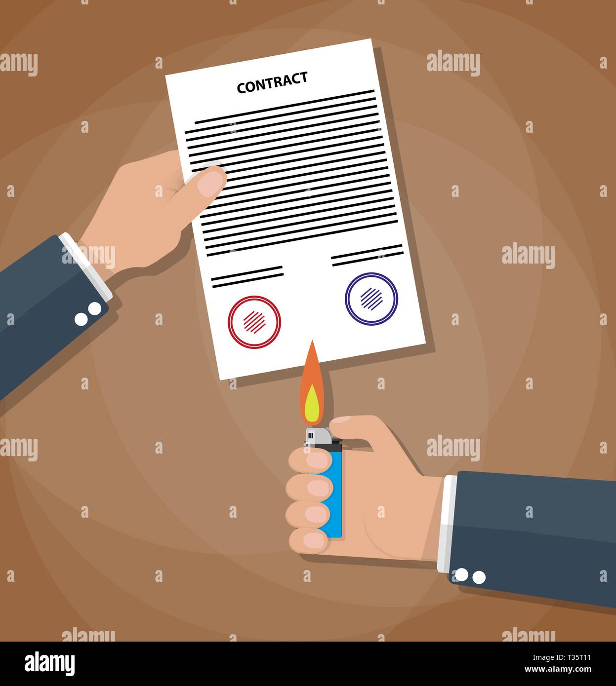 A contratto Immagini Vettoriali Stock - Alamy
