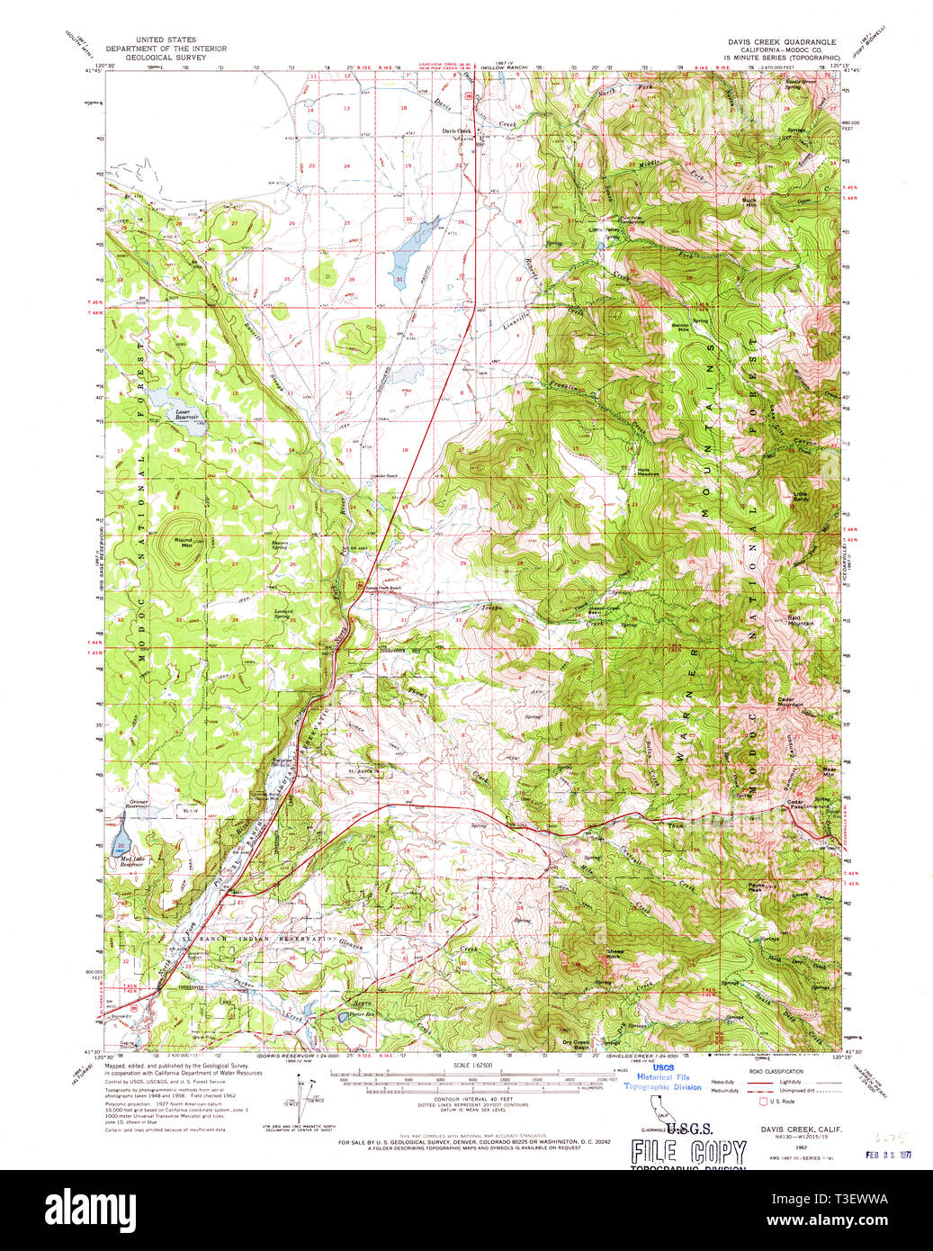 Mappa di davis creek immagini e fotografie stock ad alta risoluzione ...