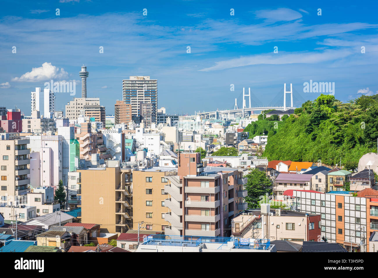 Skyline della città giapponese yokohama immagini e fotografie stock ad ...