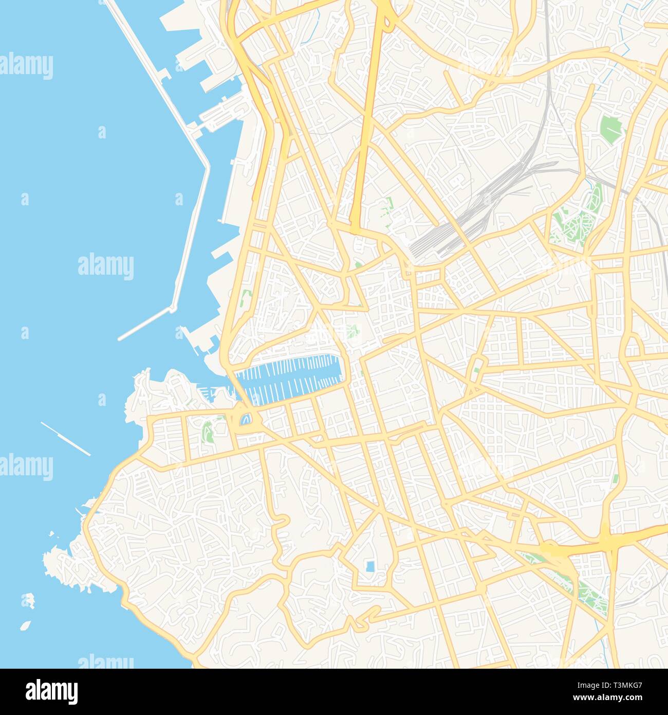 Map marseille france Immagini Vettoriali Stock - Alamy