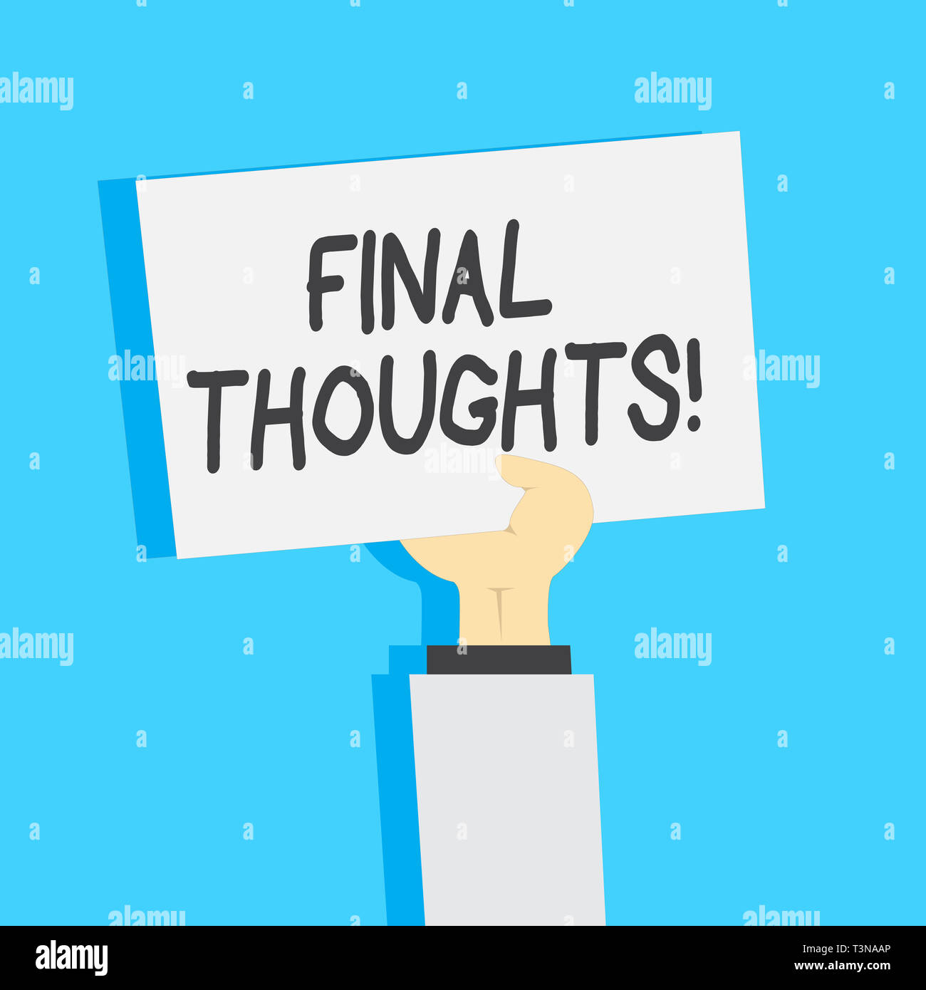 La grafia la scrittura di testo considerazioni finali. Foto concettuale ...