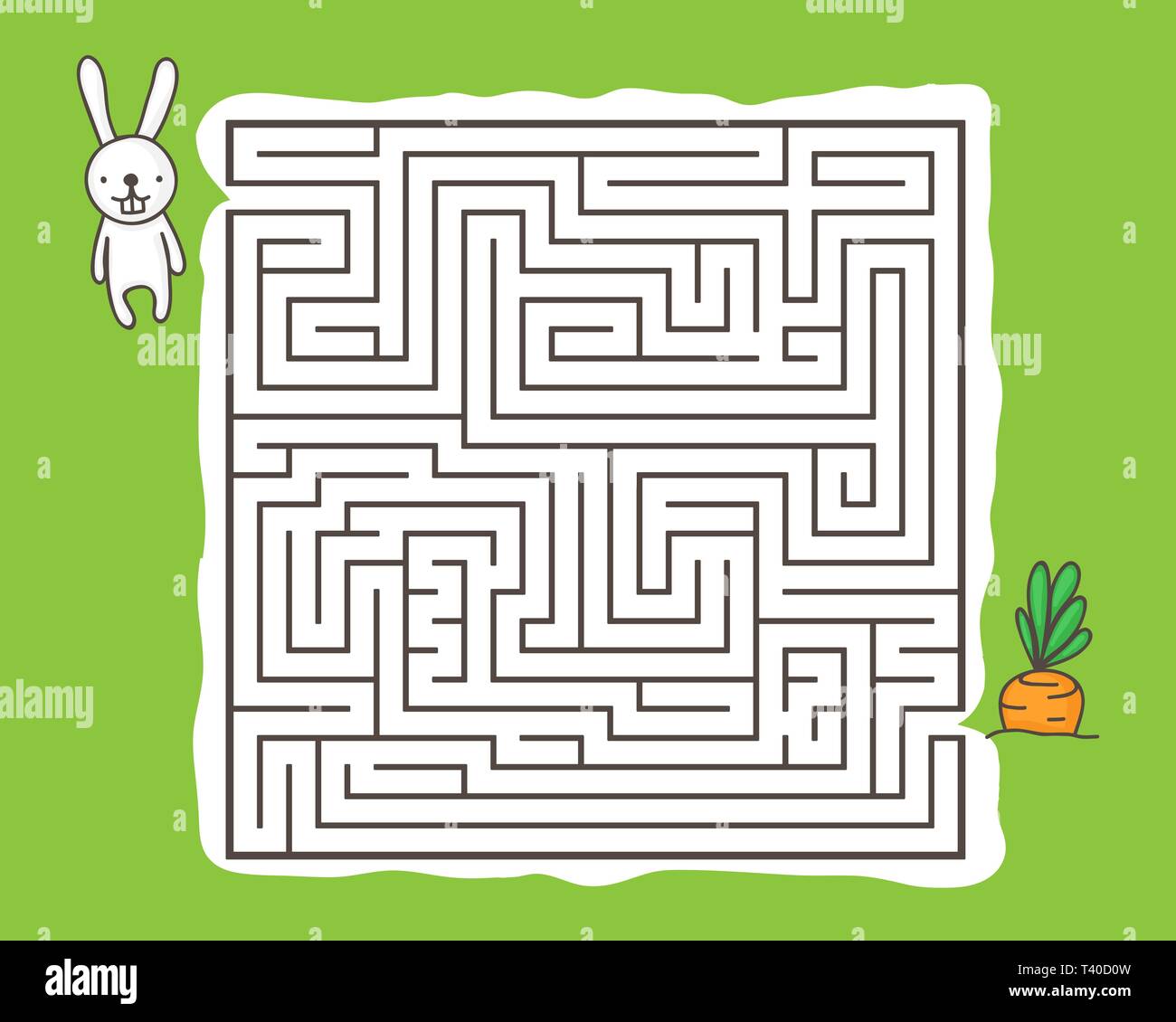 Labirinto dei bambini Immagini Vettoriali Stock - Alamy