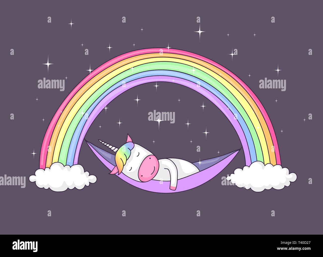 Unicorn cartoon immagini e fotografie stock ad alta risoluzione - Alamy