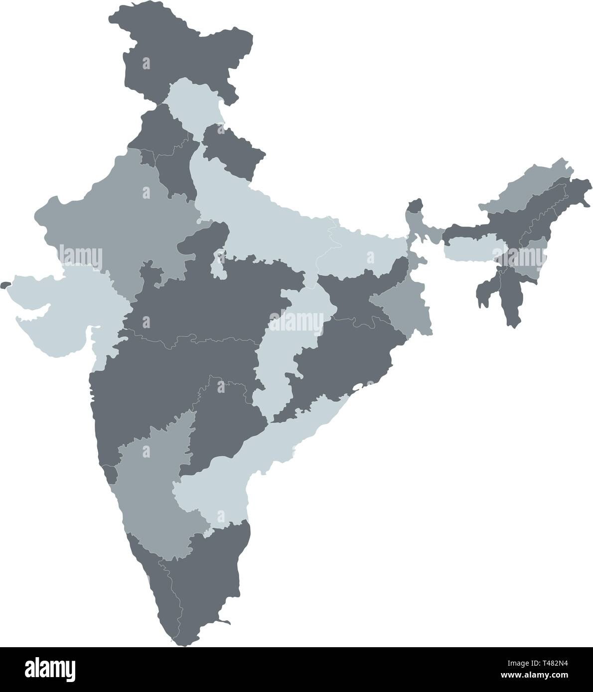 Mappa dell'india art immagini e fotografie stock ad alta risoluzione ...