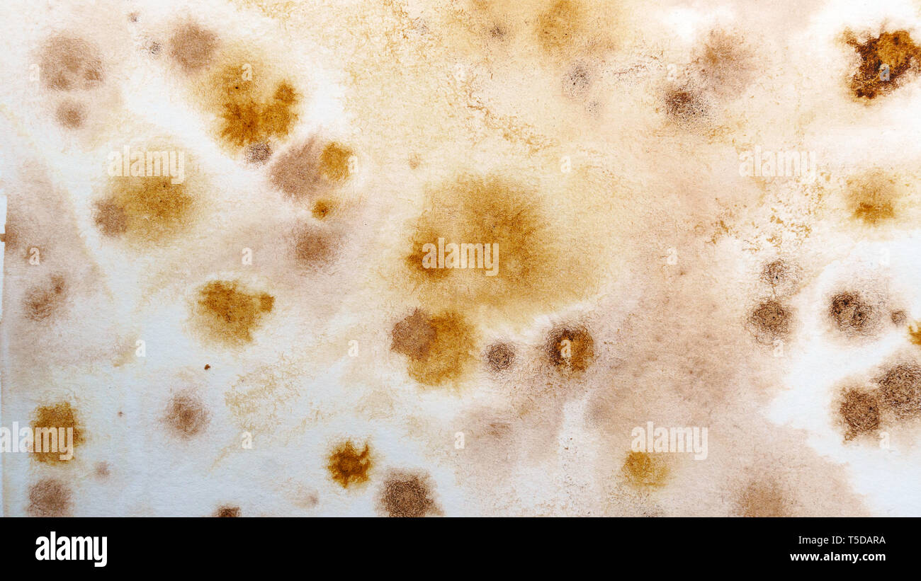 Abstract acquerello marrone dello sfondo. Schizzi e ictus. Alta ...