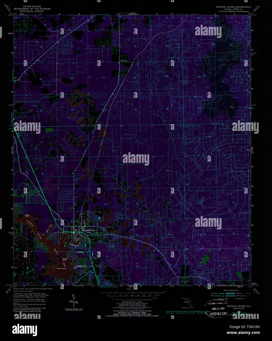 Mappa di crystal river, florida immagini e fotografie stock ad alta ...