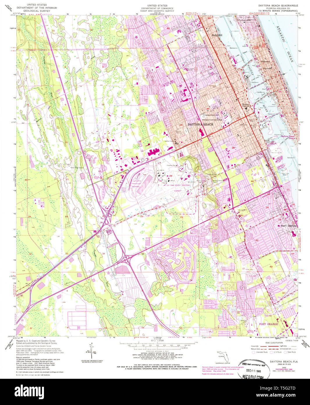 Mappa della spiaggia di daytona immagini e fotografie stock ad alta ...