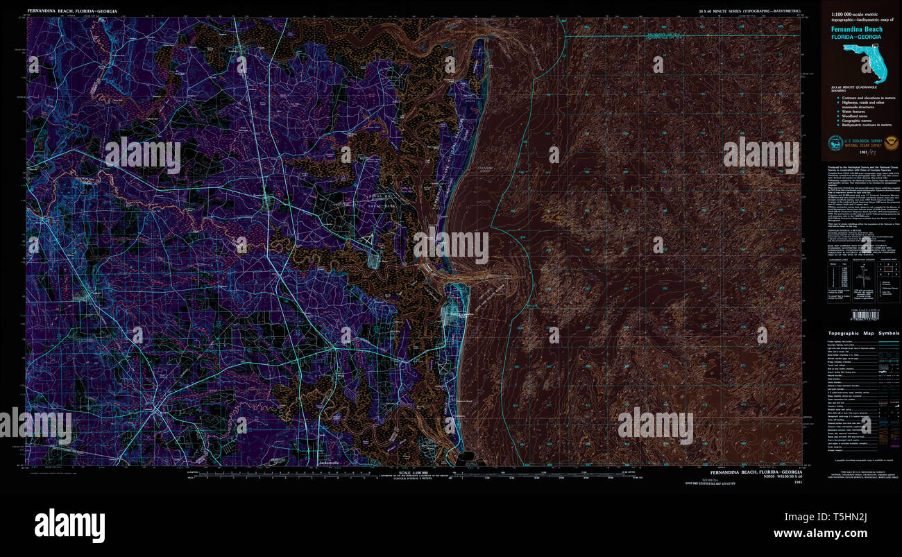 Fernandina beach florida mappa immagini e fotografie stock ad alta ...