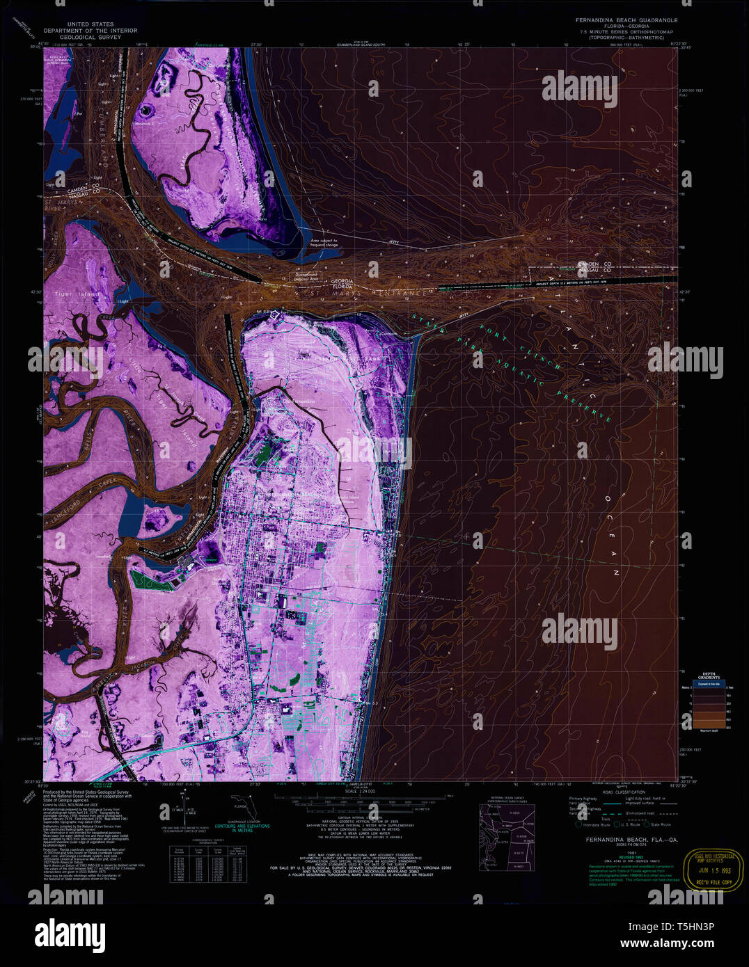 Fernandina beach florida mappa immagini e fotografie stock ad alta ...