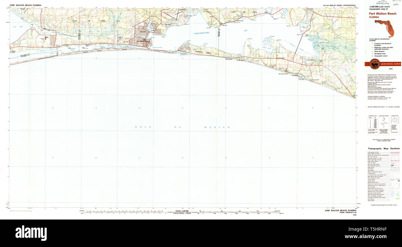 Mappa di fort walton beach florida immagini e fotografie stock ad alta ...