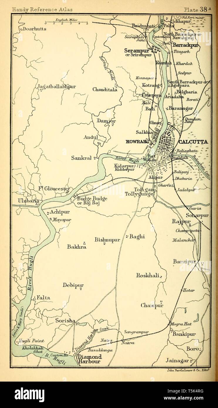 Vecchia mappa di calcutta immagini e fotografie stock ad alta ...