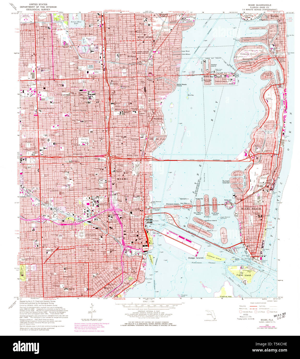 Mappa topografica miami immagini e fotografie stock ad alta risoluzione ...