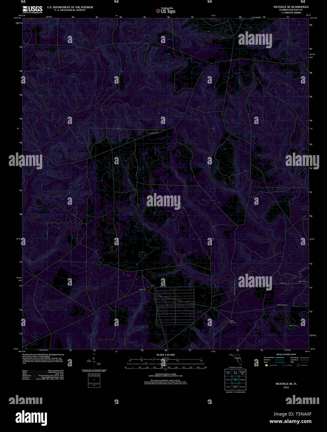 Mappa di niceville immagini e fotografie stock ad alta risoluzione - Alamy