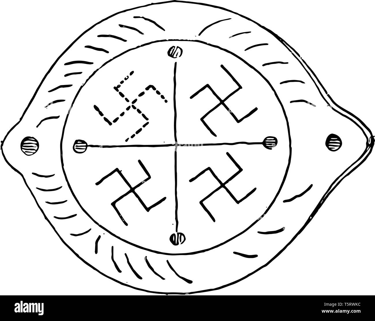 Simbolo della svastica antica Immagini Vettoriali Stock - Alamy