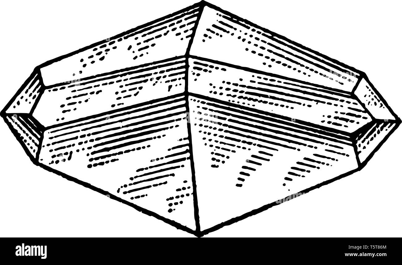 Un ottaedro destra diagramma con una base rombica o doppia quattro ...
