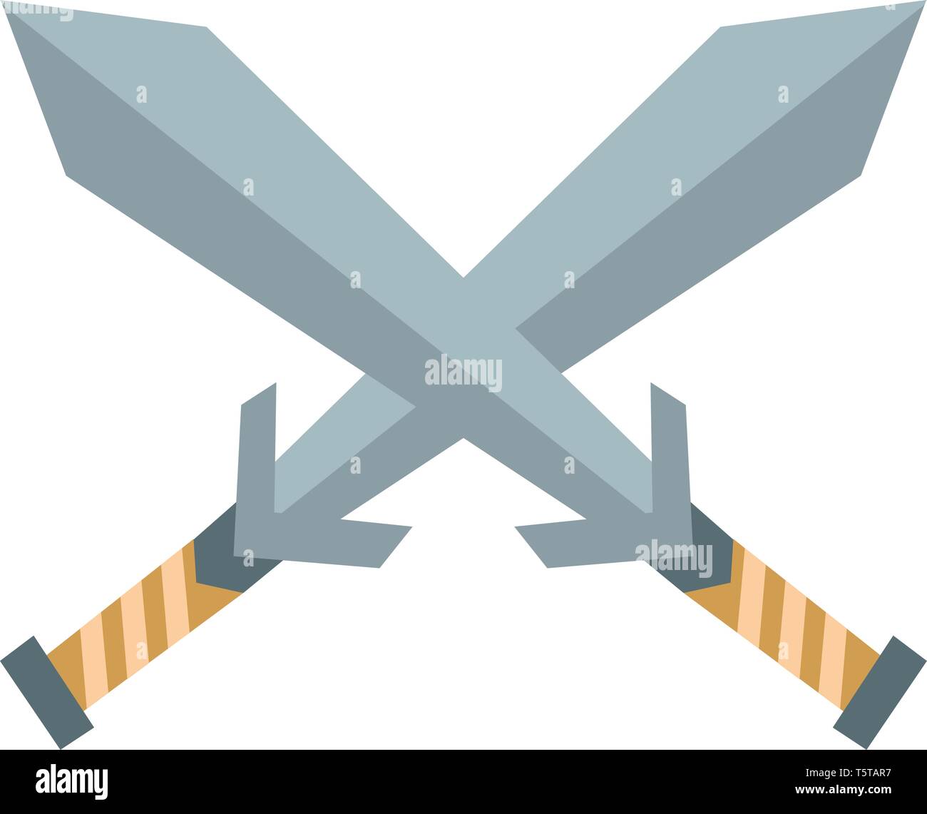 Clipart di due spade incrociate rivolto verso l'alto simboleggiano ...