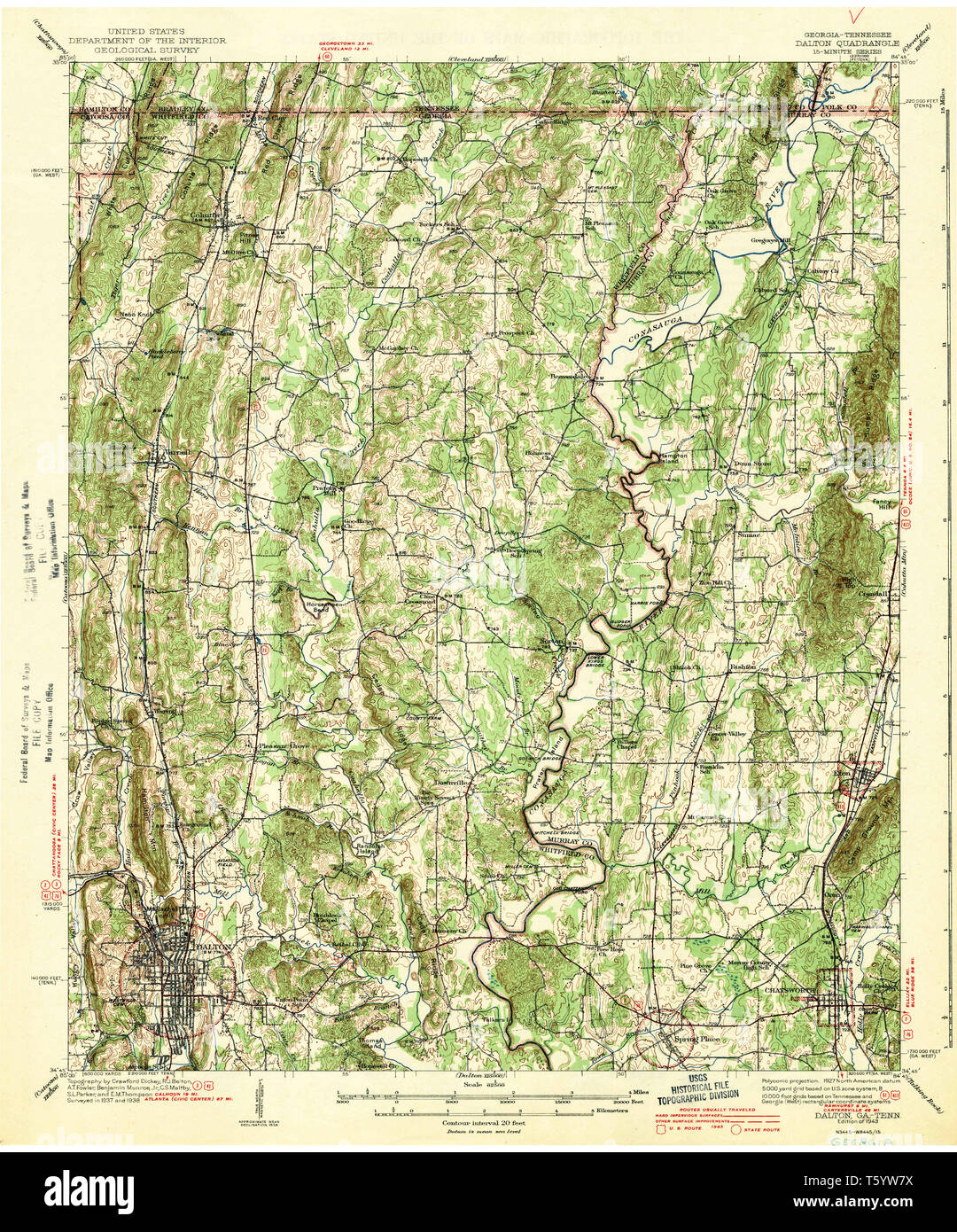 Mappa di dalton, georgia immagini e fotografie stock ad alta ...