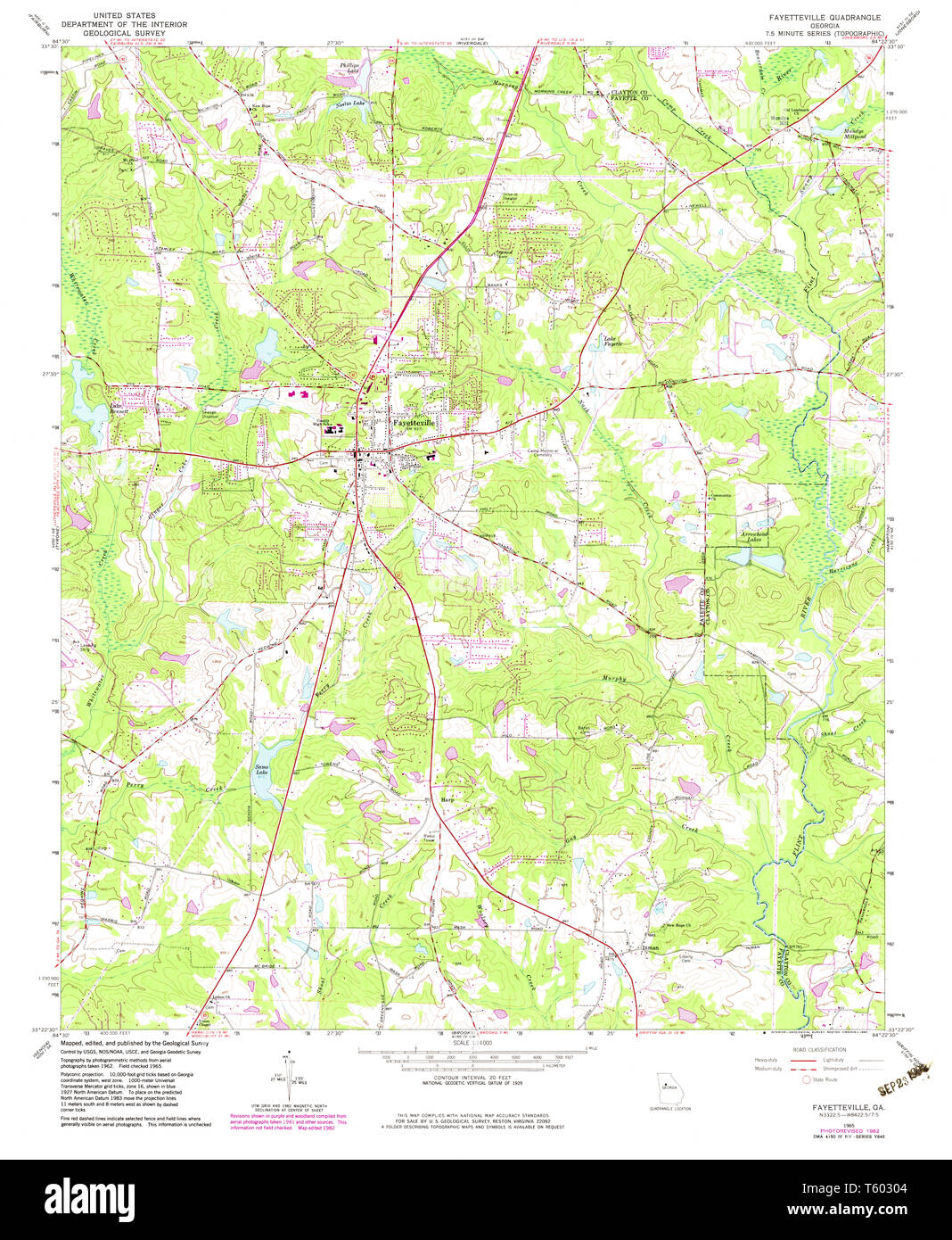 Fayetteville georgia mappa immagini e fotografie stock ad alta ...