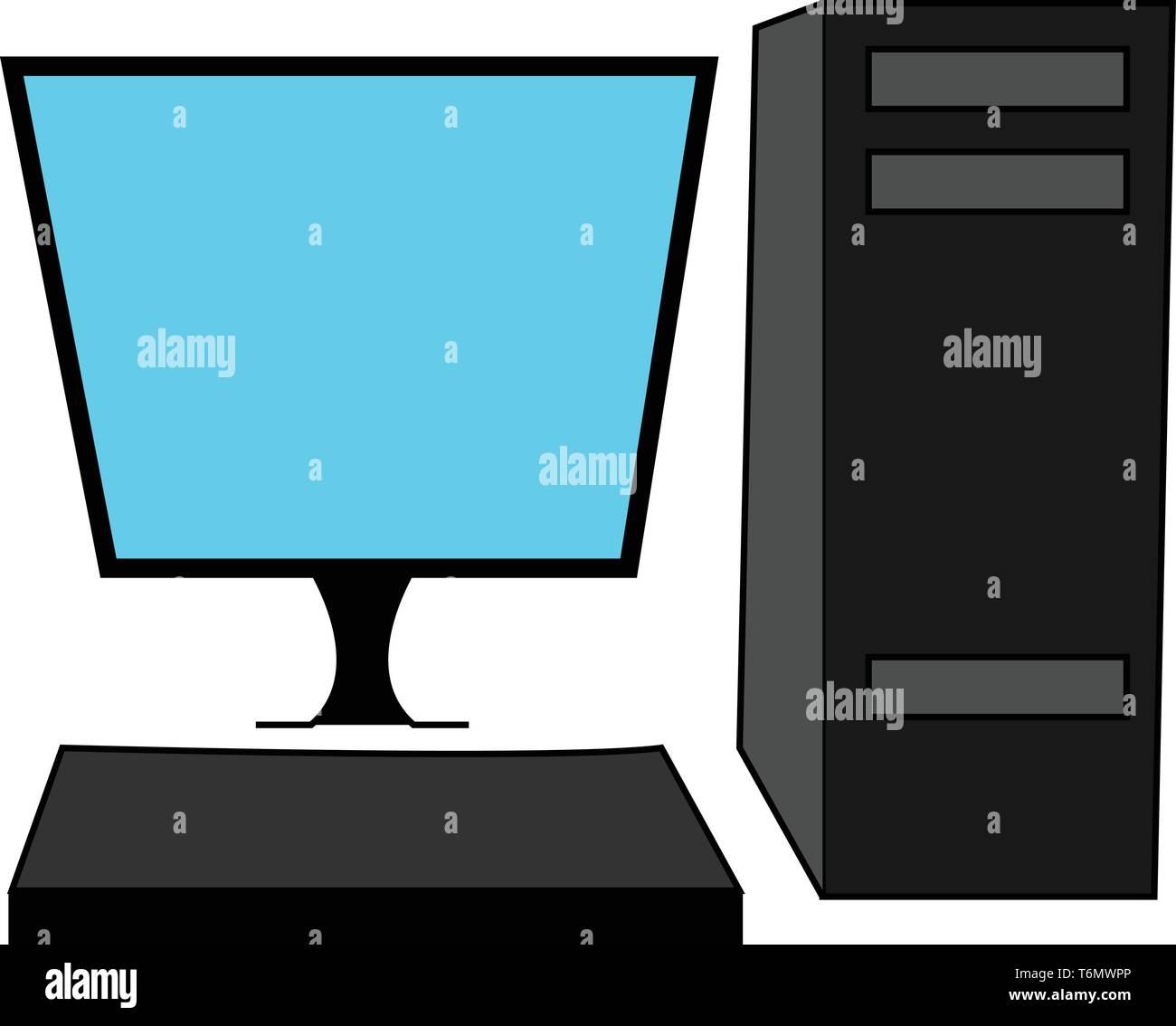 Desktop computer vector vectors immagini e fotografie stock ad alta ...