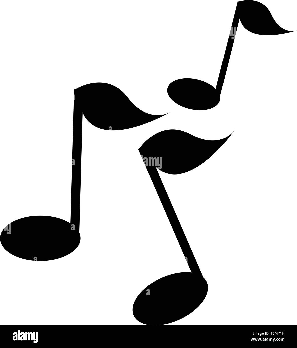 Note musicali Foto e Immagini Stock in Bianco e Nero - Alamy