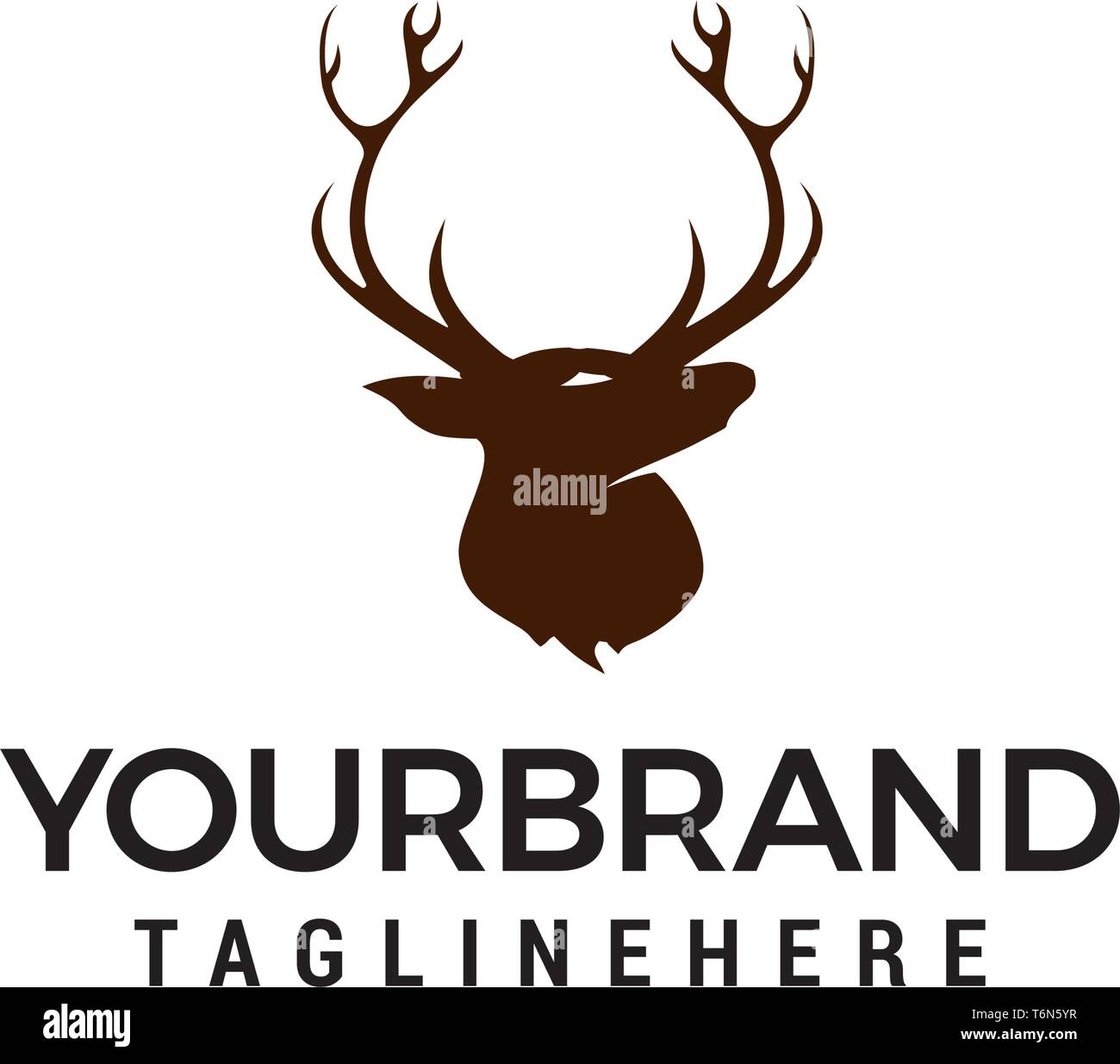 Cervo stilizzato Immagini Vettoriali Stock - Alamy