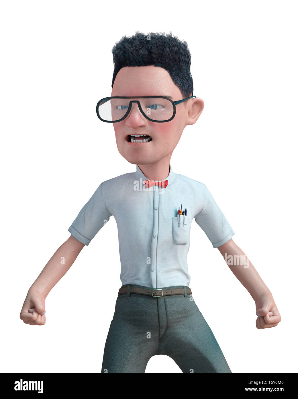 Geek cartoon nerd character immagini e fotografie stock ad alta ...