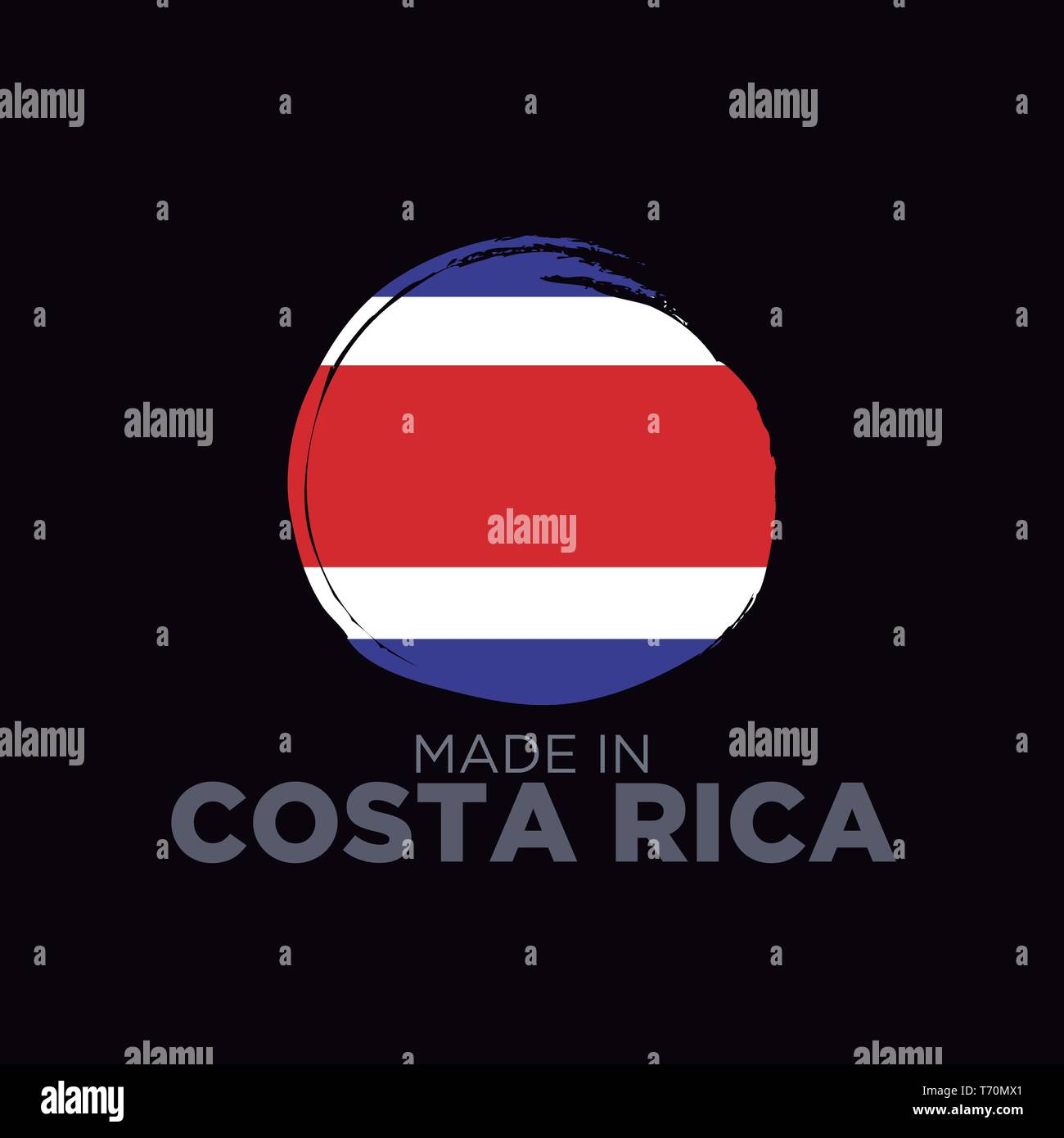 Simbolo della costa rica Immagini Vettoriali Stock - Alamy