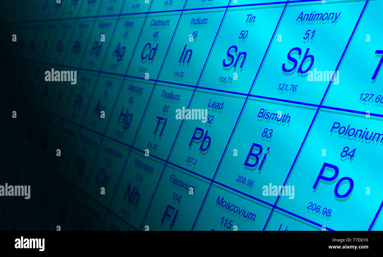 Tavola periodica immagini e fotografie stock ad alta risoluzione - Alamy