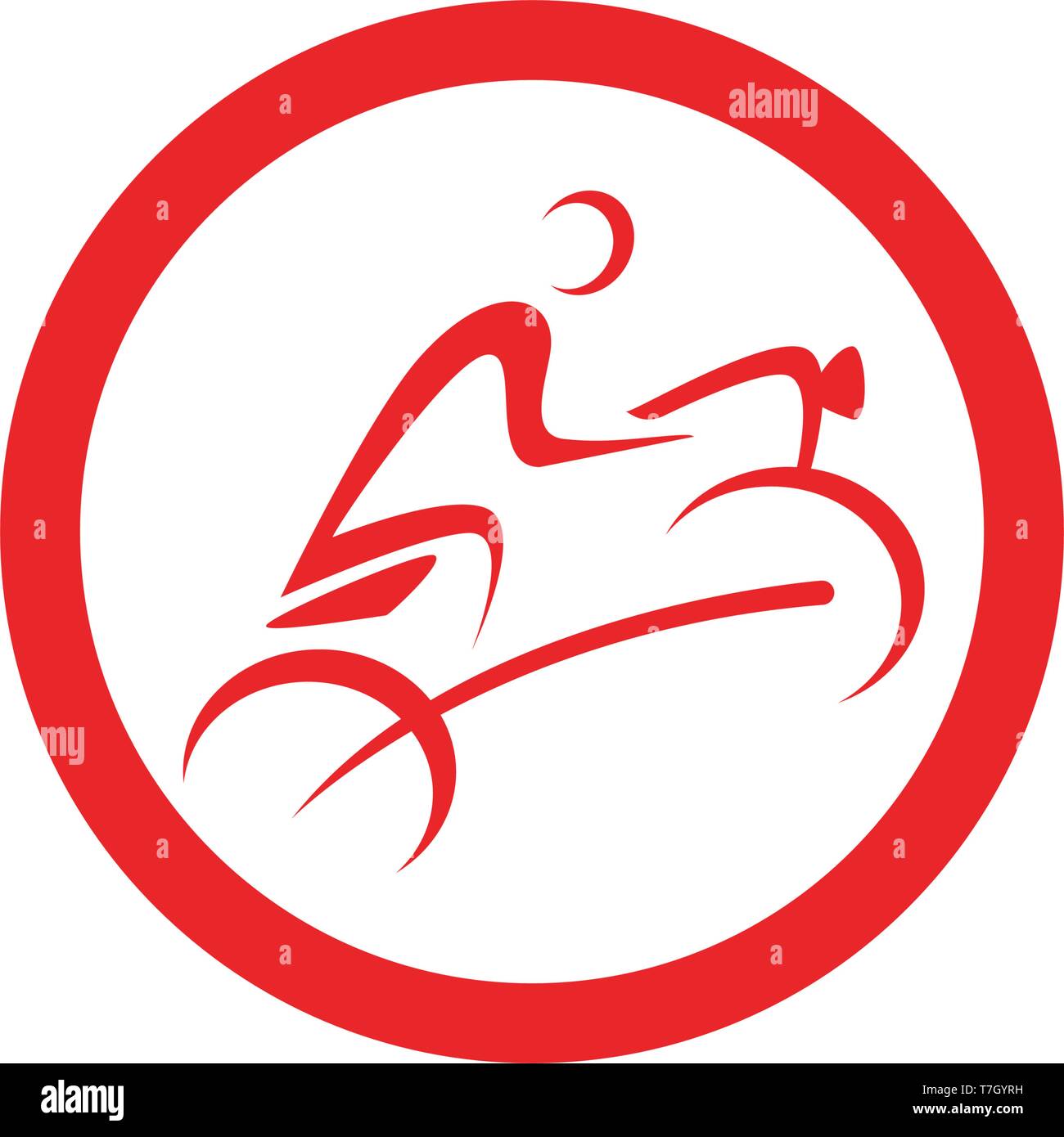 Collegamento pista ciclabile Immagini Vettoriali Stock - Alamy