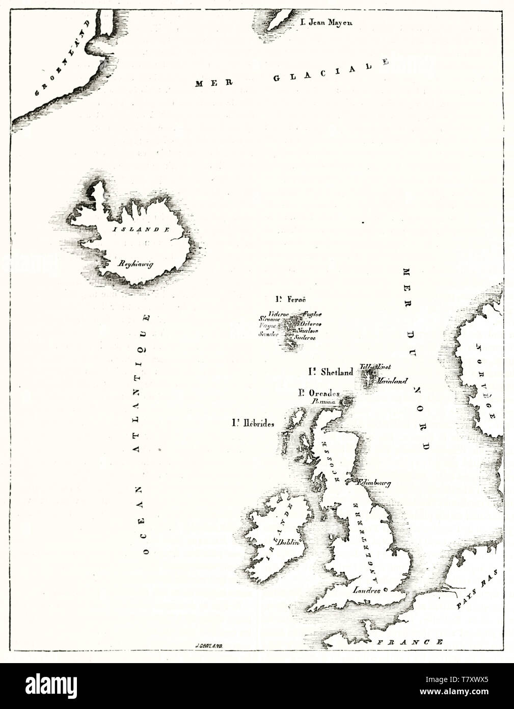 Mappa delle isole shetland immagini e fotografie stock ad alta ...