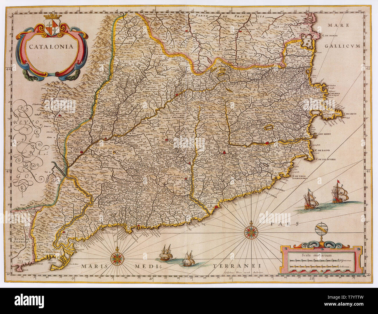 Catalogna cartina geografica immagini e fotografie stock ad alta ...