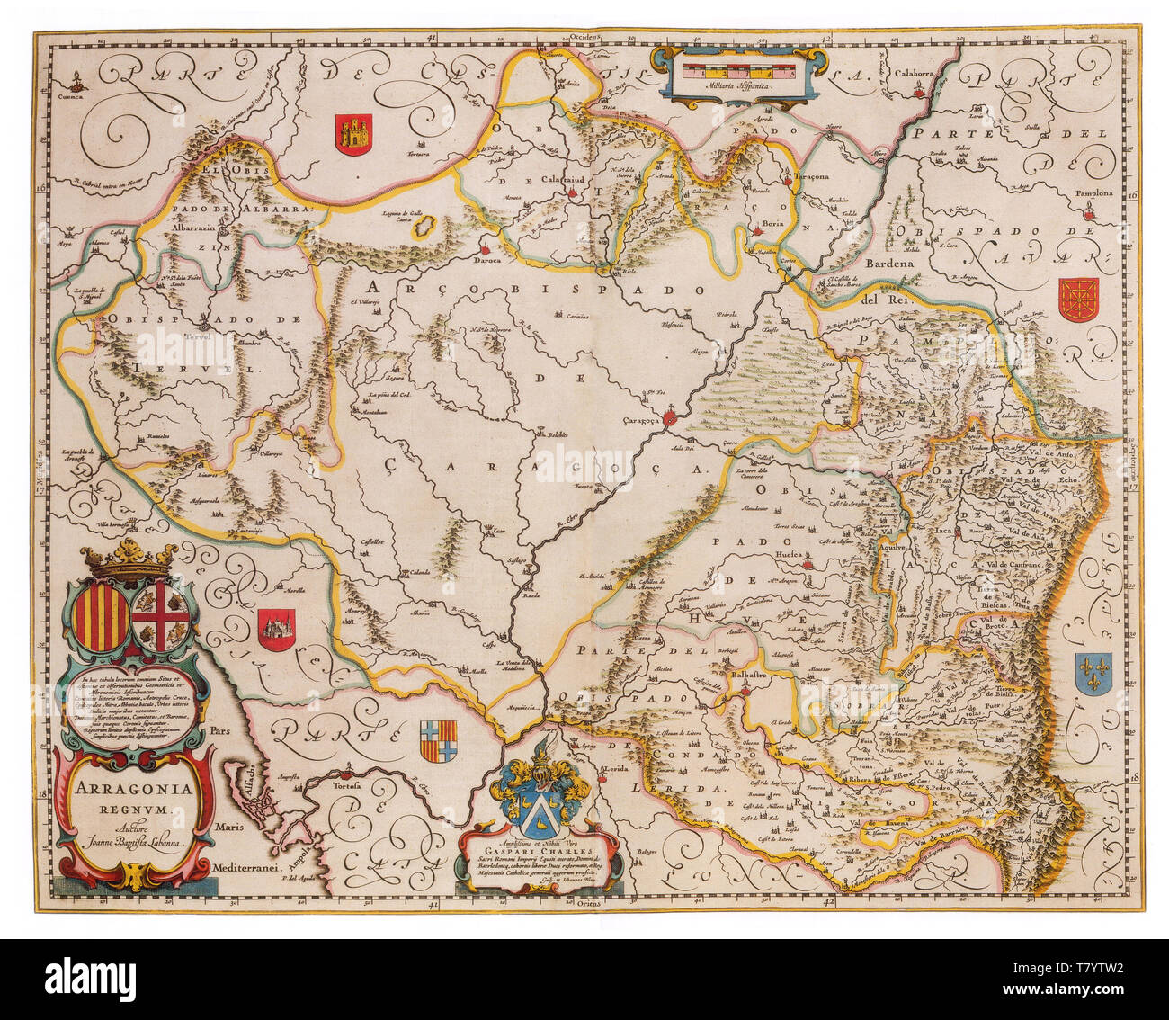 Aragon map immagini e fotografie stock ad alta risoluzione - Alamy