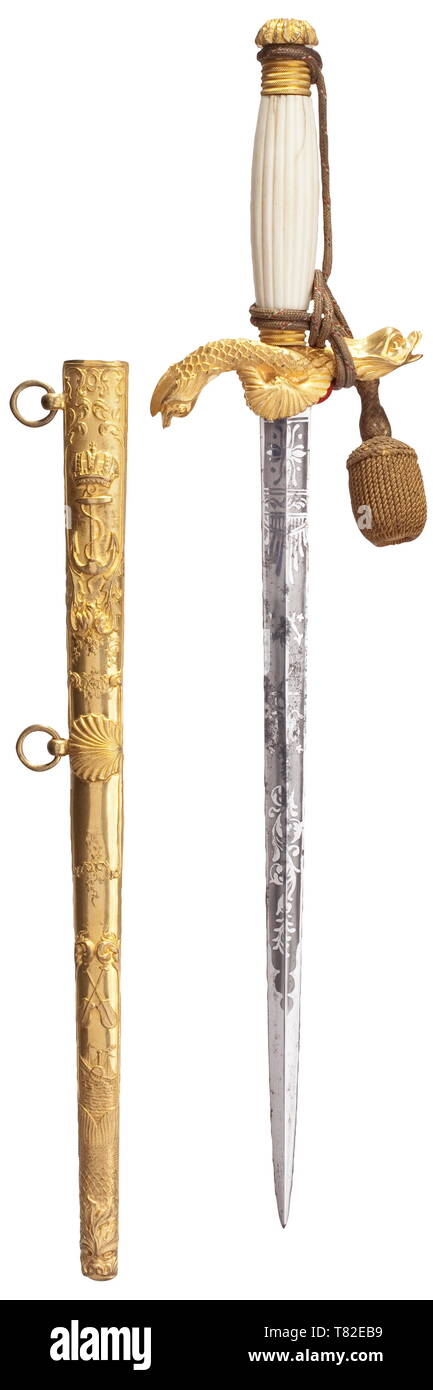 Un splendido pugnale della marina militare austriaca Lama di sezione ...