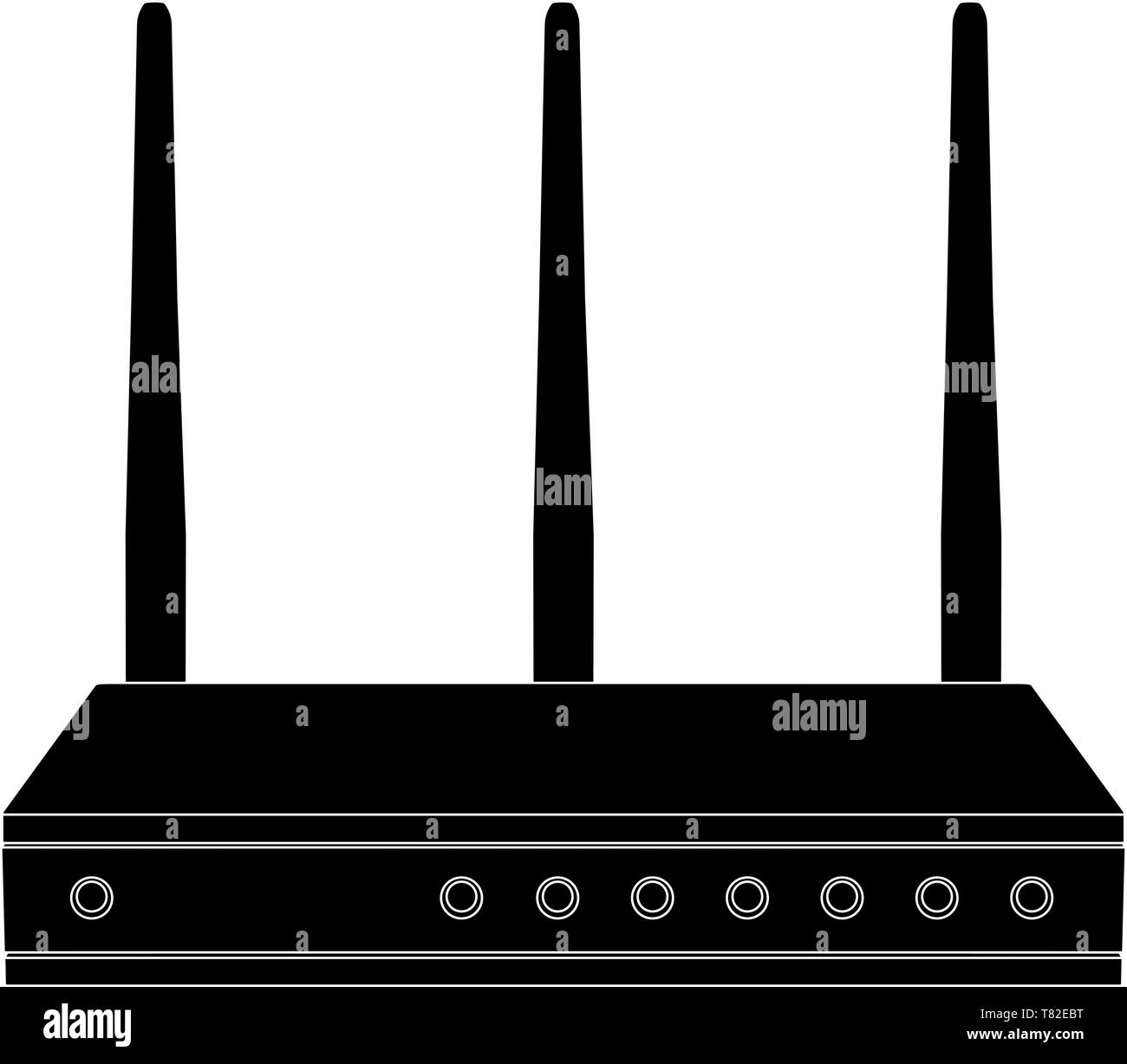 Simbolo del router wifi Foto e Immagini Stock in Bianco e Nero - Alamy