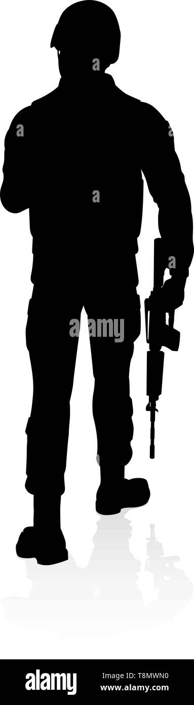 Gruppo di soldati soldato militare Immagini Vettoriali Stock - Alamy