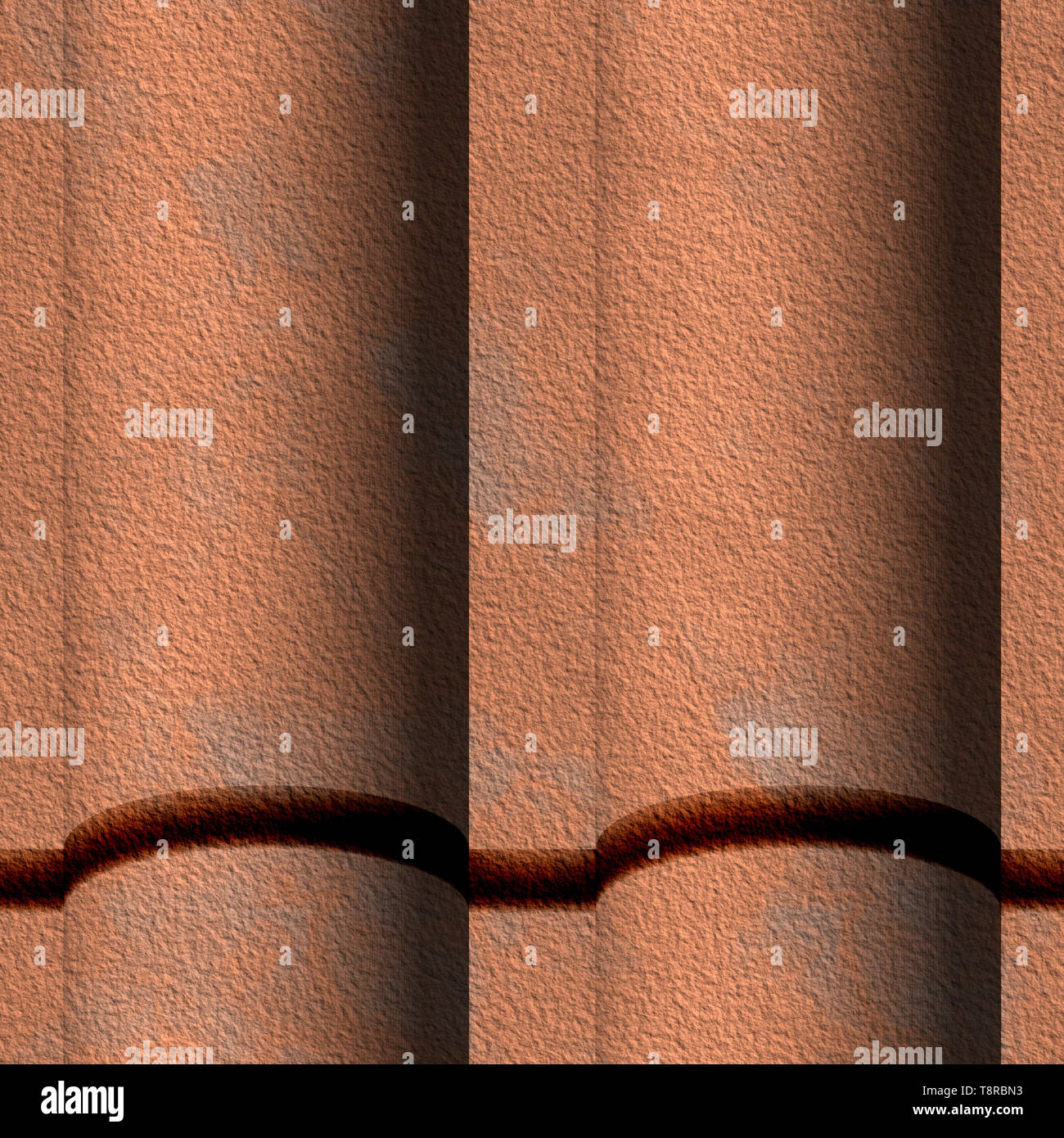 Lo spagnolo tegola per tetti Texture Seamless Tile Foto stock - Alamy