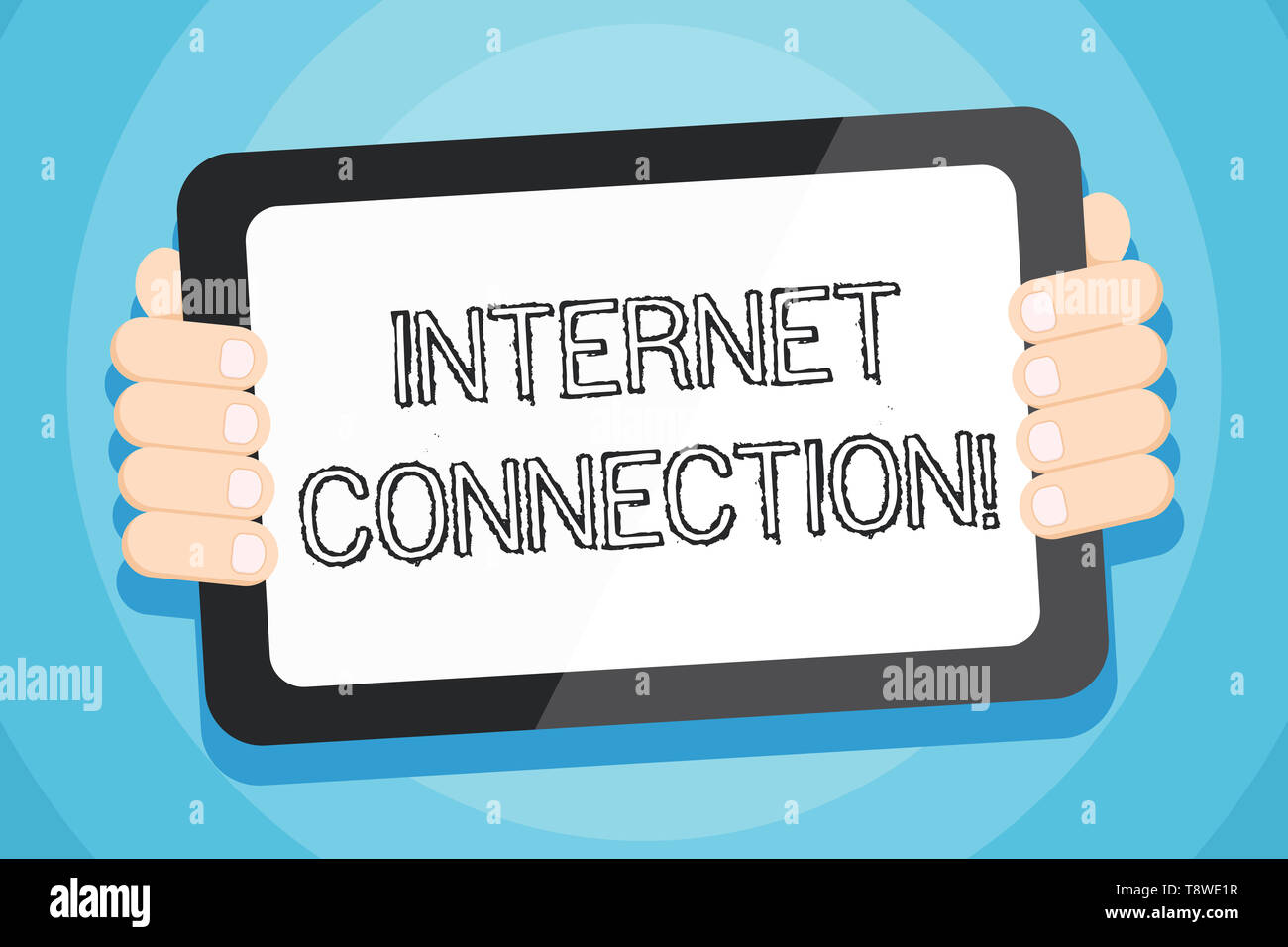 Segno di testo che mostra la connessione a Internet. Business photo ...