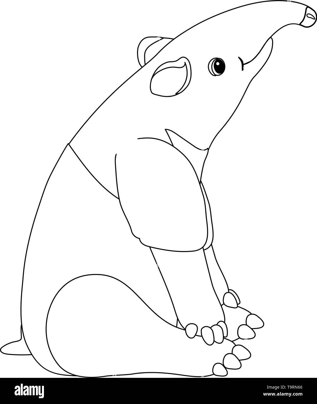 Tapir cartoon Foto e Immagini Stock in Bianco e Nero - Alamy
