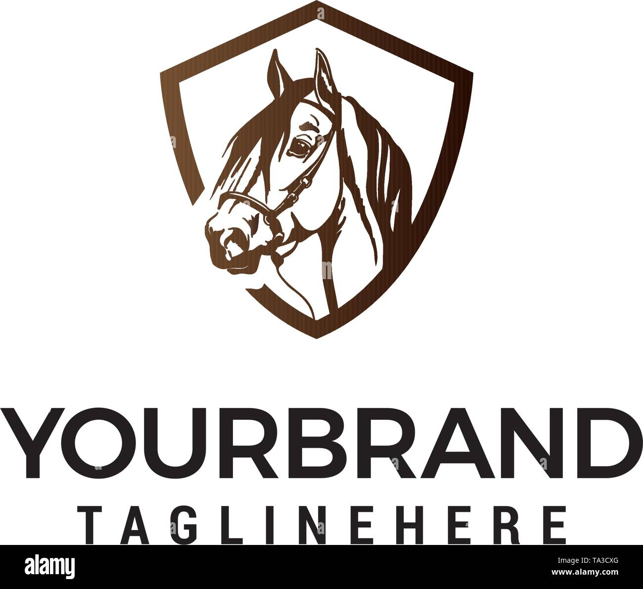 Logo del cavallo nero immagini e fotografie stock ad alta risoluzione ...