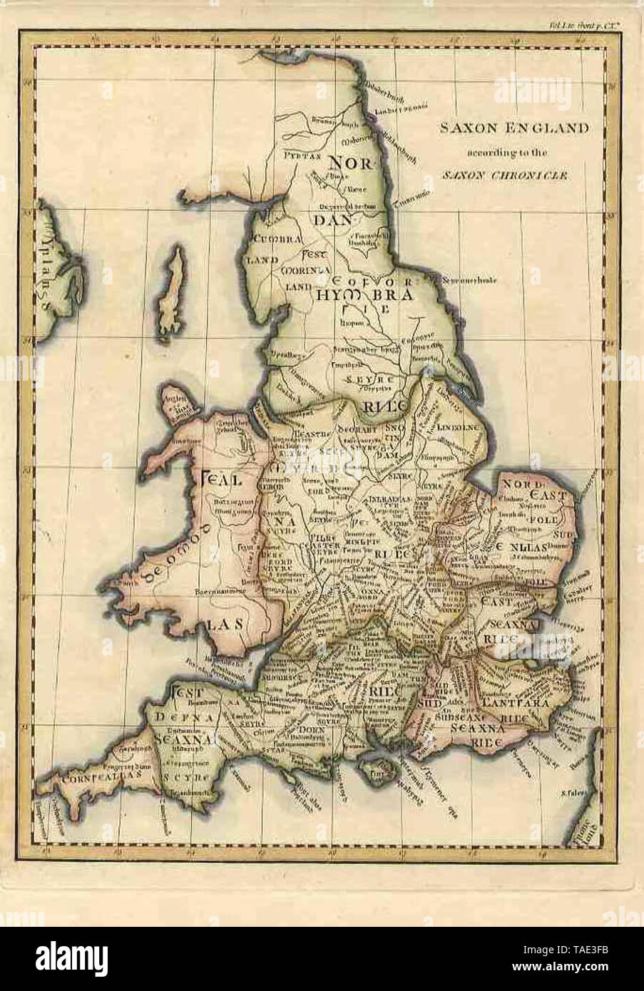 Anglo Saxon Map Immagini e Fotos Stock - Alamy