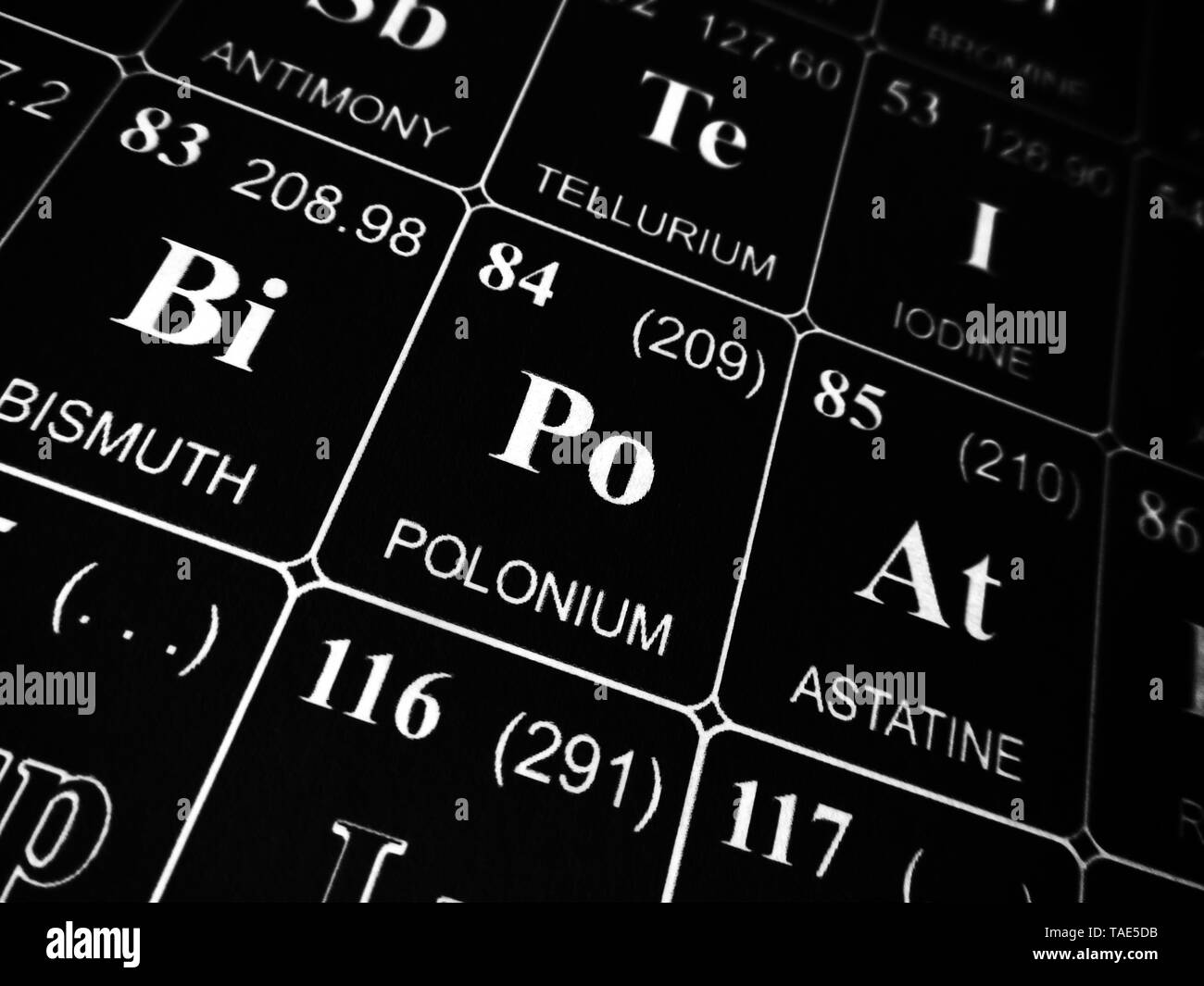 Simbolo del polonio immagini e fotografie stock ad alta risoluzione - Alamy