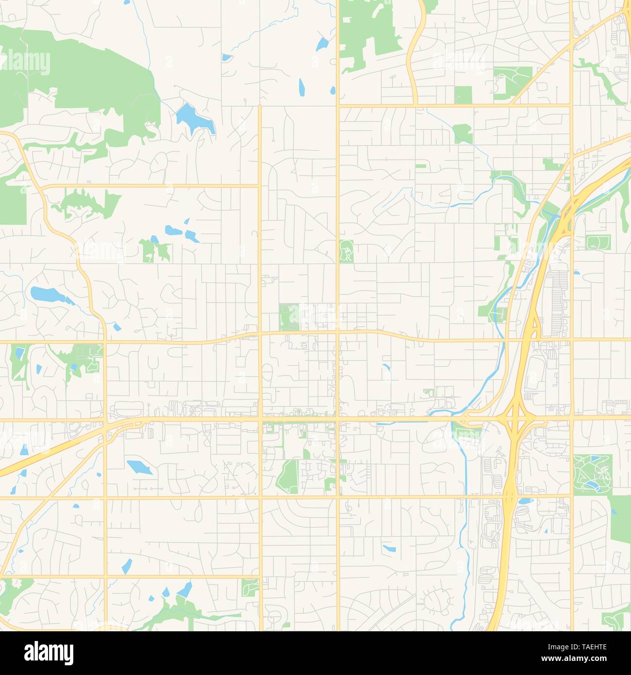 Il vettore vuoto mappa di Shawnee, Kansas, Stati Uniti d'America, mappa ...