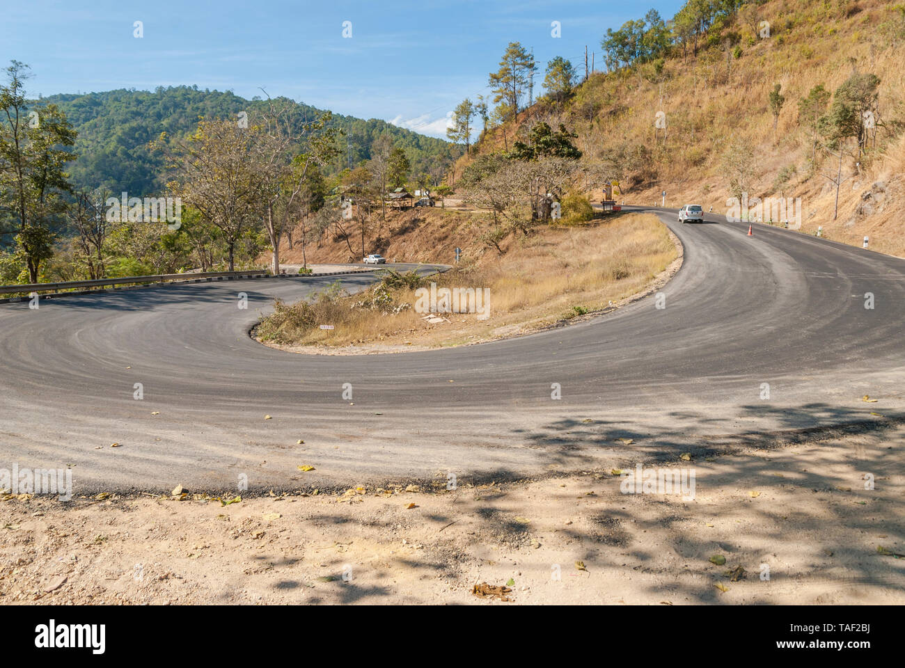 Strada tutta curve 1096 da chiang mai a pai immagini e fotografie stock ...