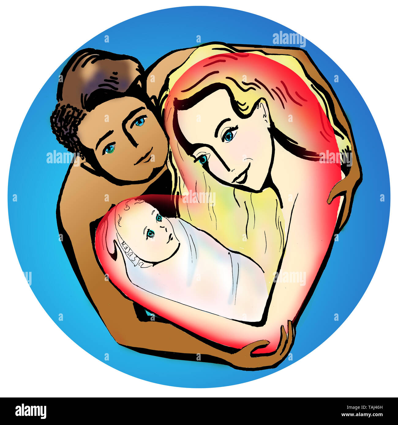 Coppia di cuori cartoon girl boy immagini e fotografie stock ad alta ...