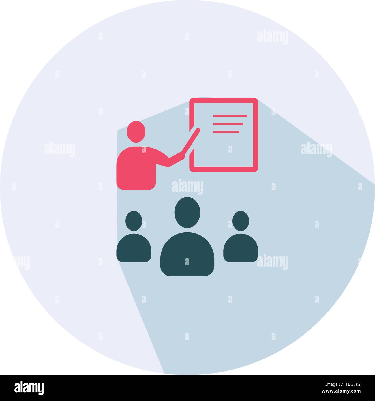 Training icon teacher learner classroom immagini e fotografie stock ad ...