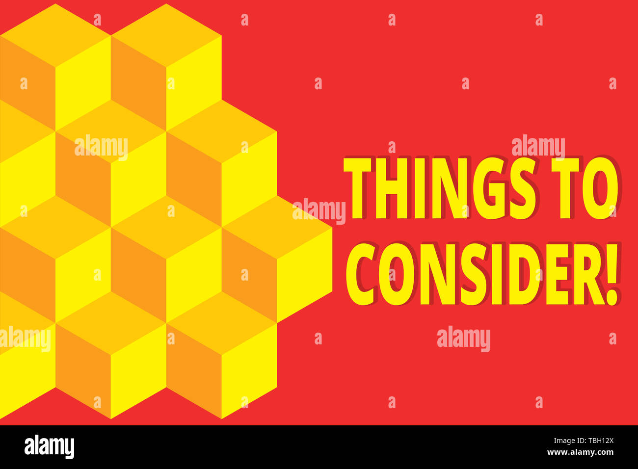 Segno di testo che mostra cose da considerare. Business photo ...